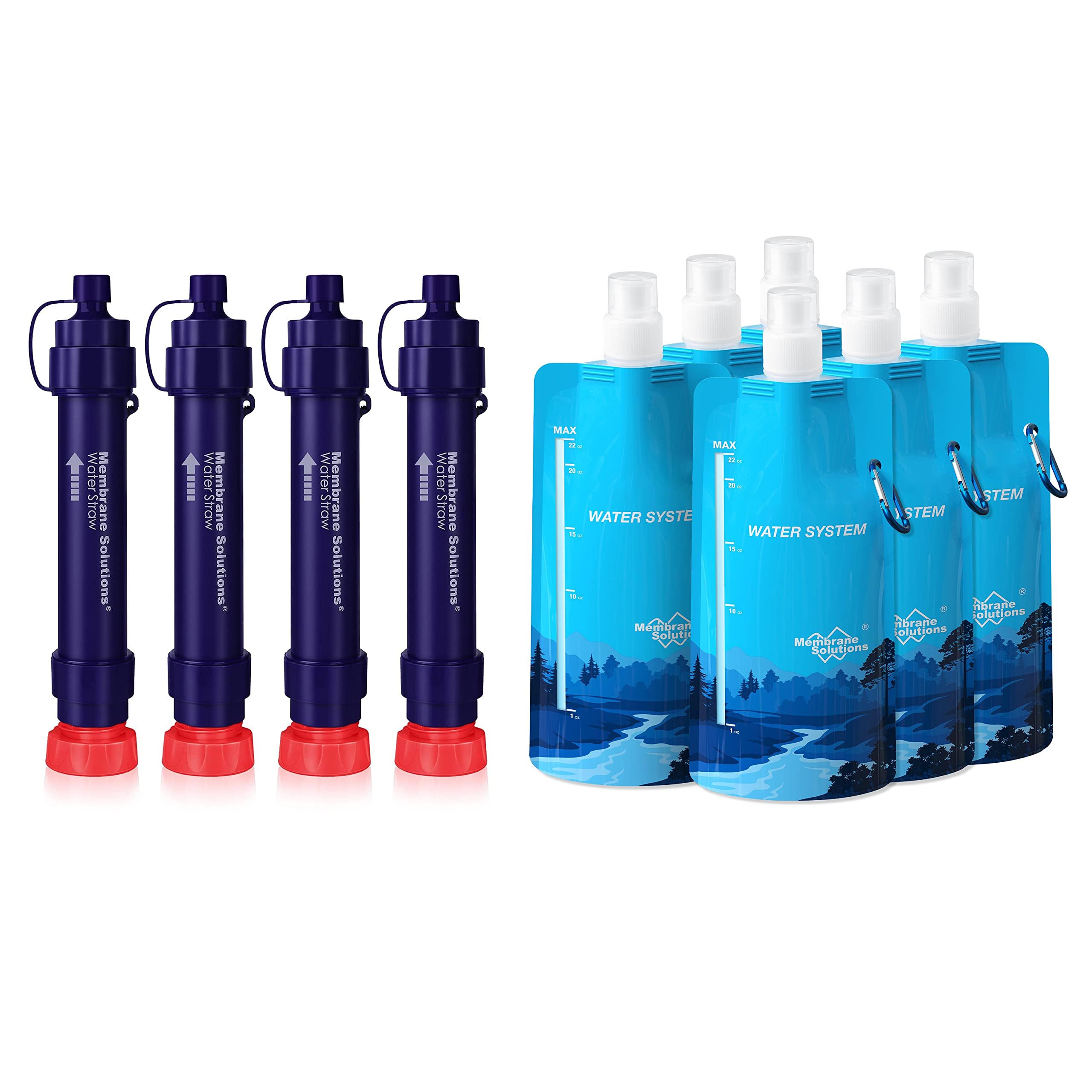 Amazon.com : WS02 Detachable Water Filter Straw 4 Pack with 23oz ...