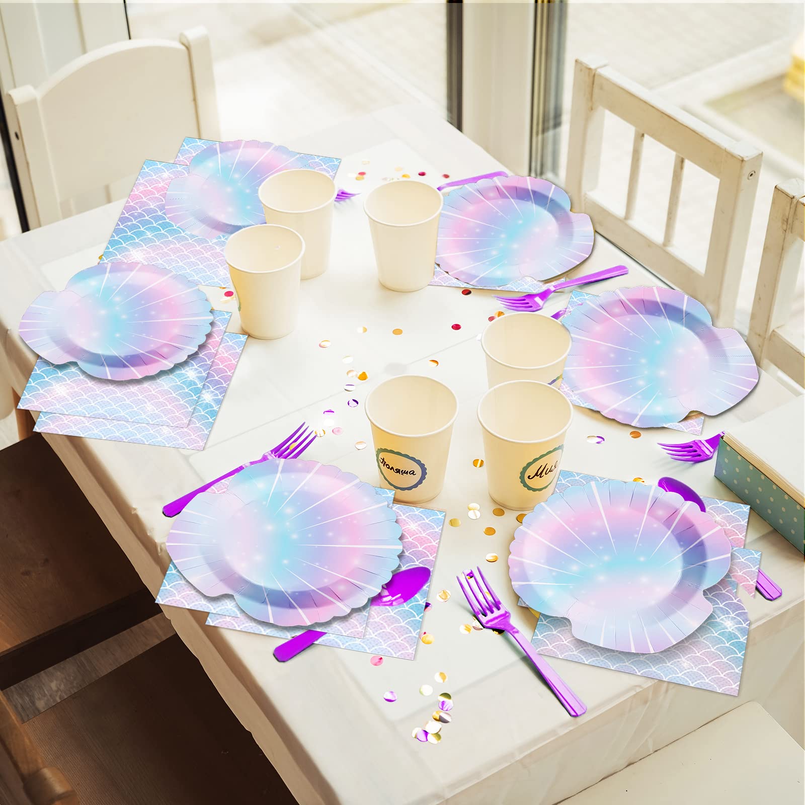 Snapklik.com : 96 Pieces Mermaids Themed Party Decorations Mini Under ...