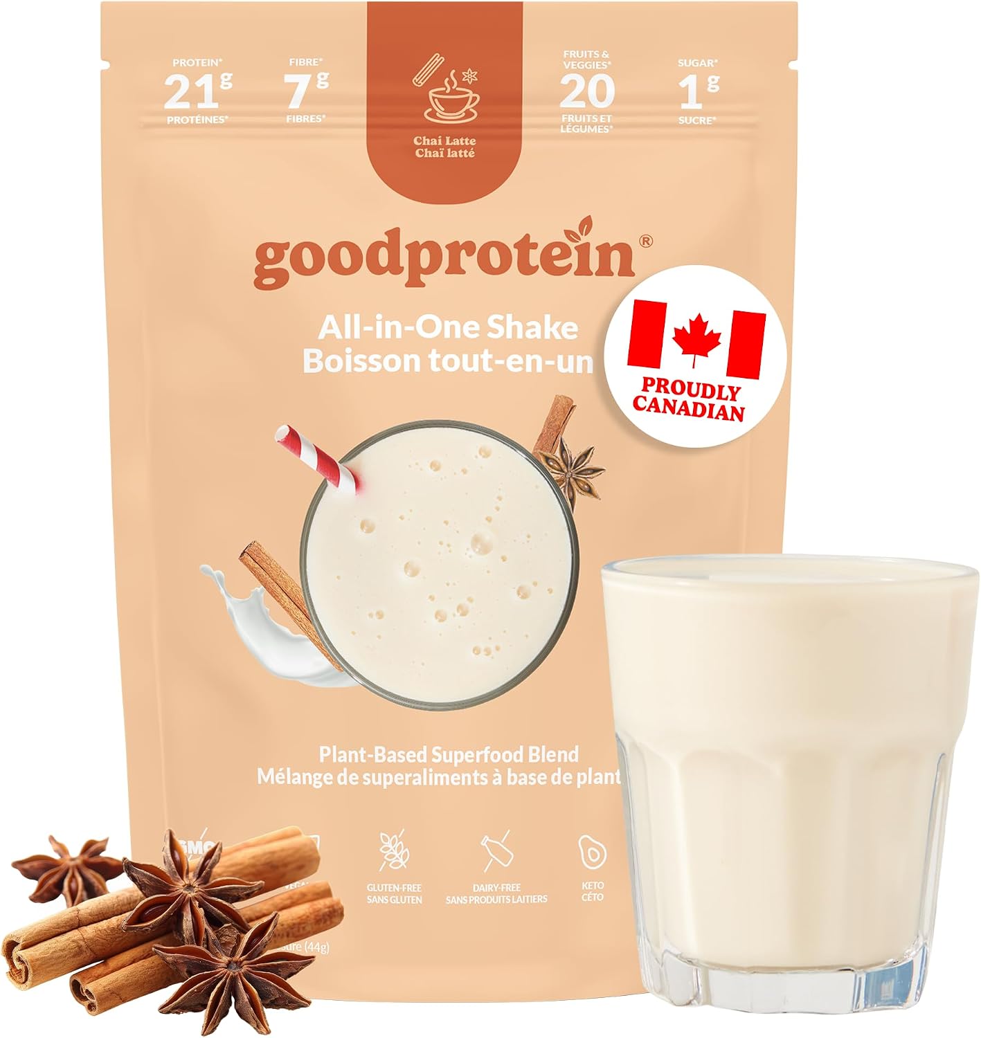 Good Protein Vegan Plant-based Protein Powder 100% Natural, Non-GMO ...