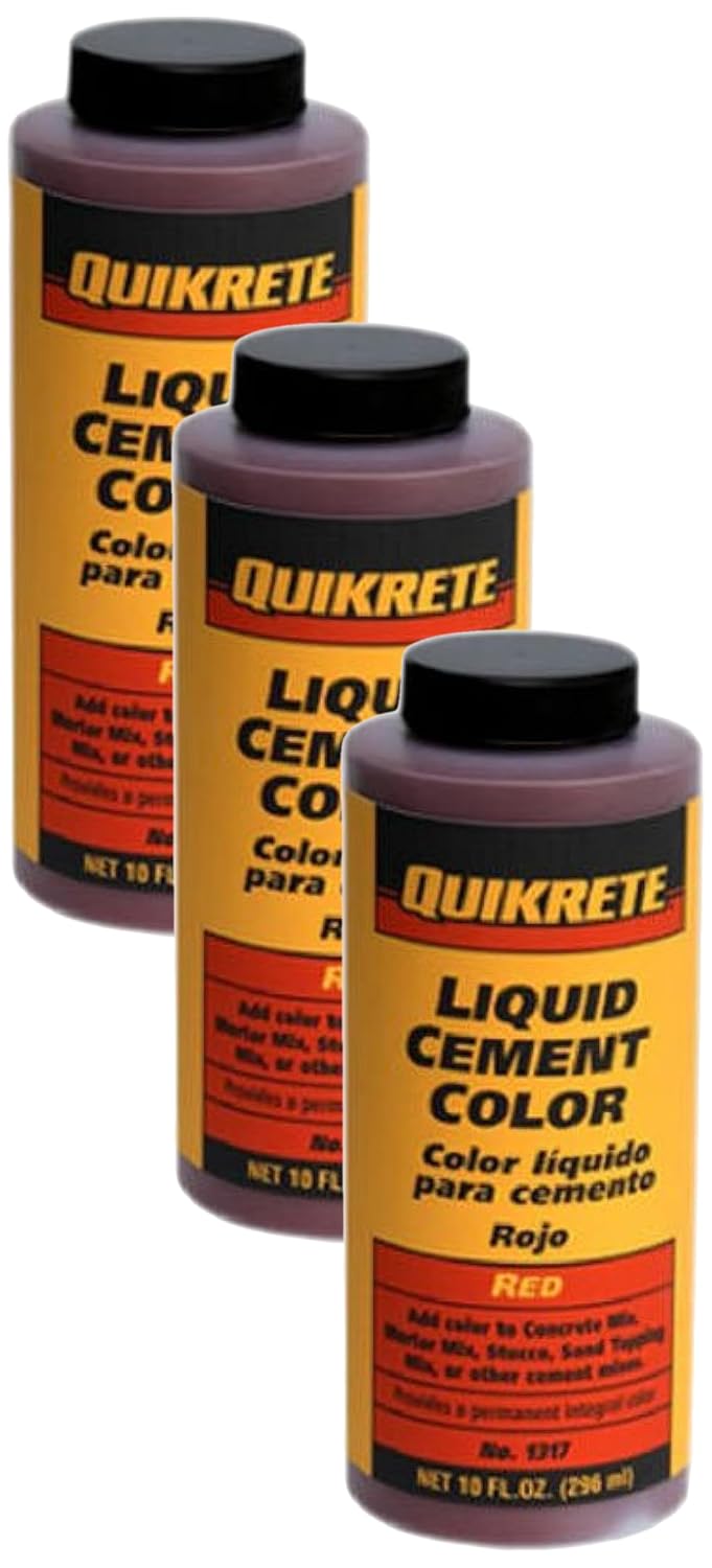 Amazon.com: Quikrete 13173 Liquid Cement Color, Red, NET 10 FL. OZ.(296 ...
