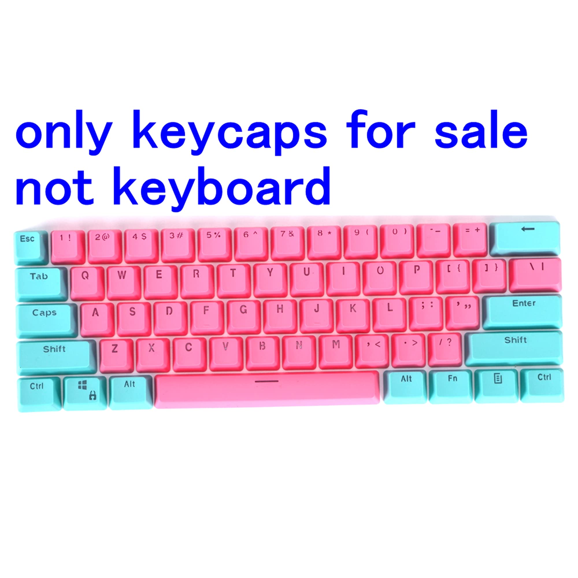 CJXSP PBT 61 Keycaps 60 Percent, OEM Profile Gaming Keycaps Cherry MX ...