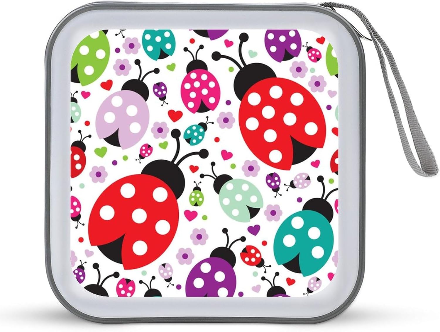 Amazon.com: Colorful Ladybug Cute CD Case Holder Portable DVD Disc ...