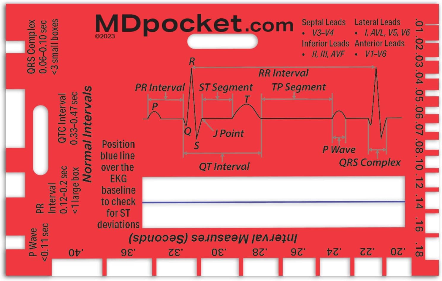 Amazon.com: Rapid ID - EKG Intervals and Infarctions with Clear Window ...