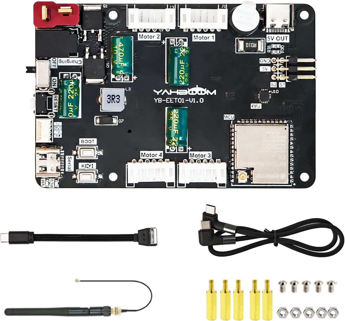 Amazon.com: Yahboom EPS32 Raspberry Pi 5 MicroROS Expansion Board Compatible with Jetson Nano ...