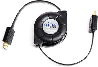 Amazon.com: Tera Grand Premium High Speed HDMI Retractable Cable, 4.25 ...