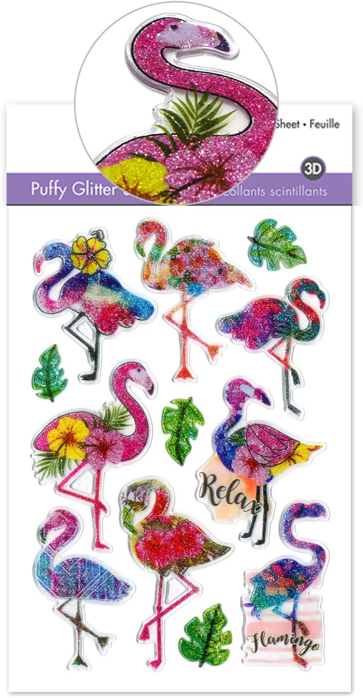 Amazon.com: Flamingo Stickers for Girls Florida Stickers Tropical ...