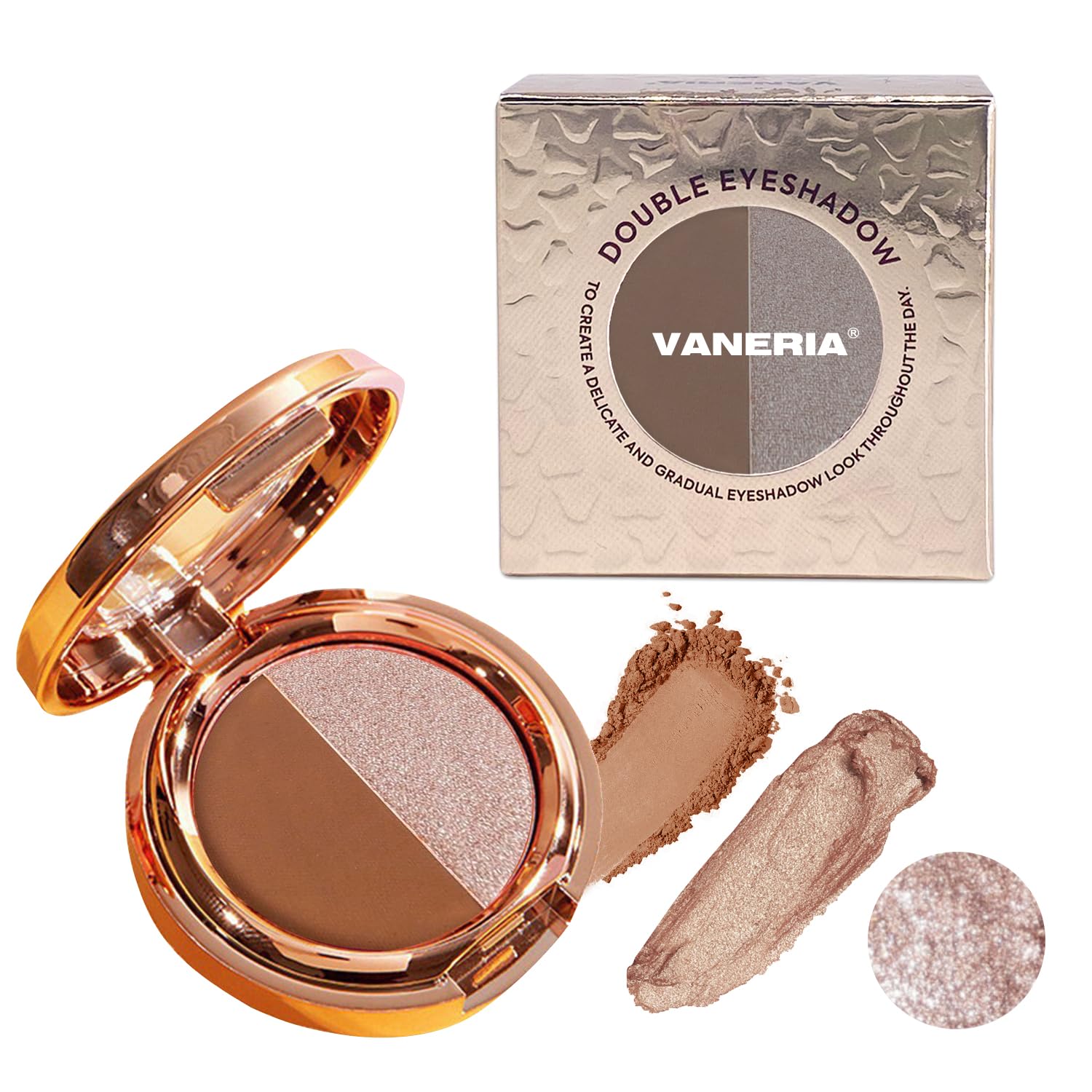 Amazon.com : VANERIA Shimmer Eyeshadow Palette,Long Lasting Waterproof ...