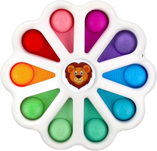 Amazon.com: Toddler Tested Poppin Colors - Spinning Toy with Push & Pop ...