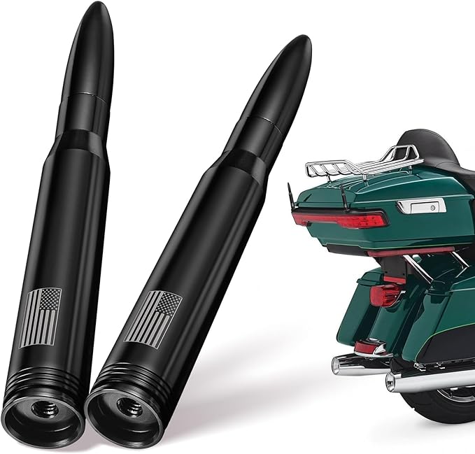 Amazon.com: SZSAUTO American Flag Motorcycles Antenna for 1989-2025 ...