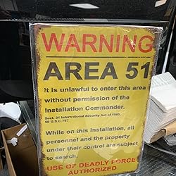 Amazon.com : dingleiever-Funny Decorations Vintage Warning Signs Area ...