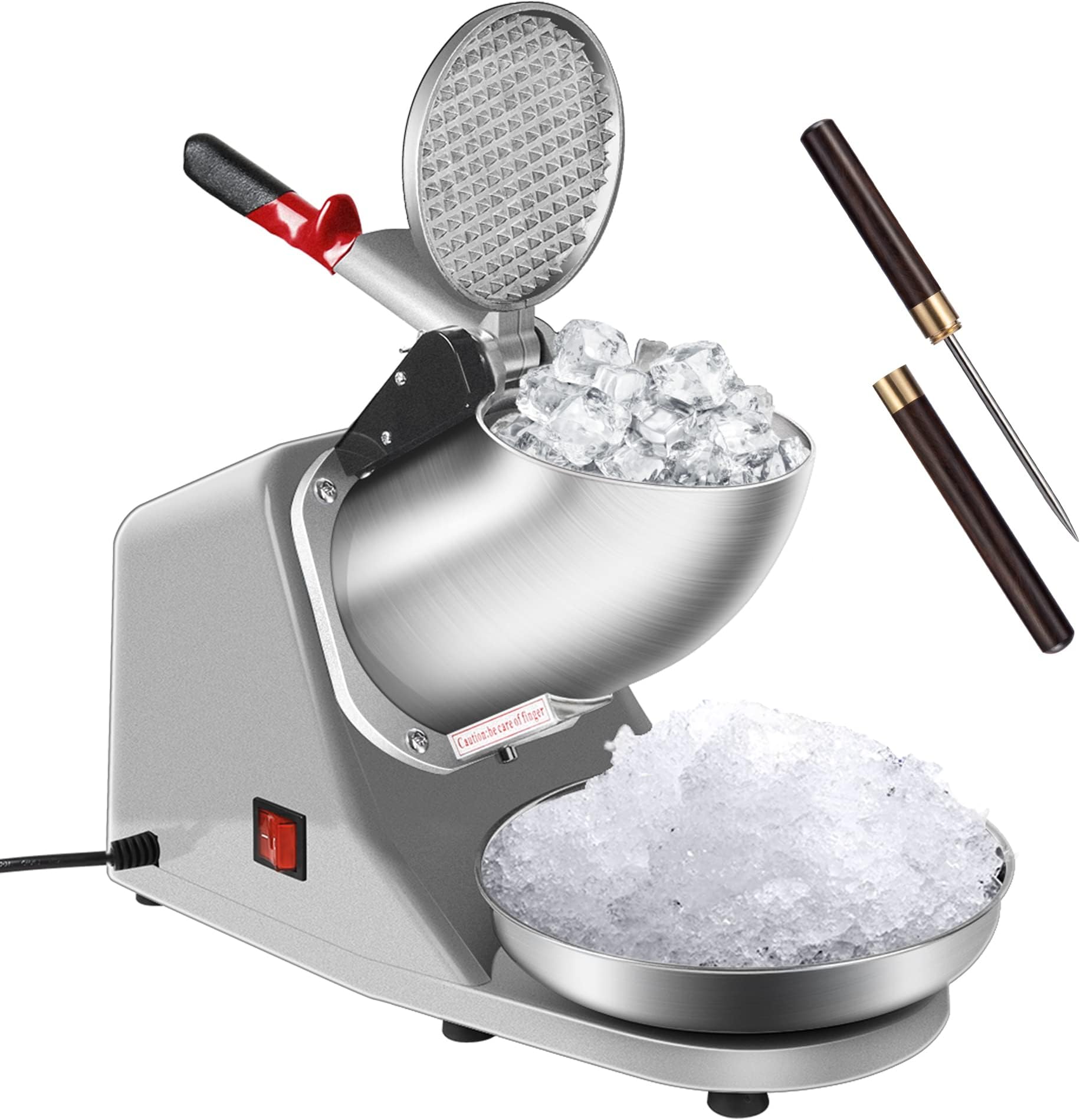 Amazon.com: Reespring Shaved Ice Machine Snow Cone Machine Ice Crusher ...