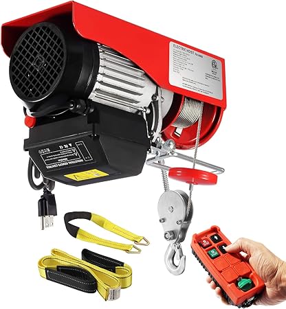 Amazon.com: Partsam 2200lbs Automatic Lift Electric Cable Hoist with ...