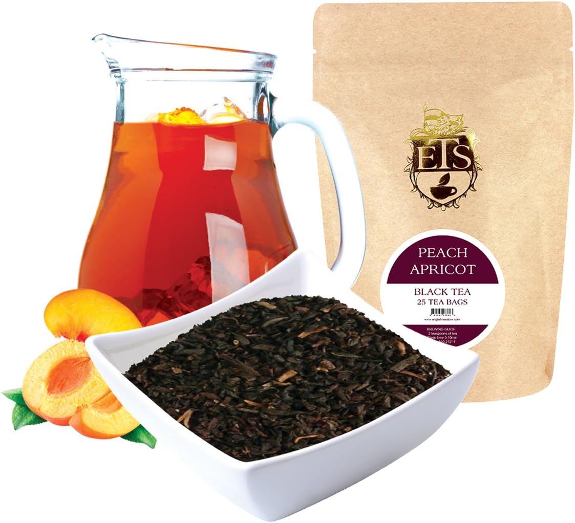 Amazon.com : English Tea Store Loose Leaf, Peach Apricot Tea Pouches ...