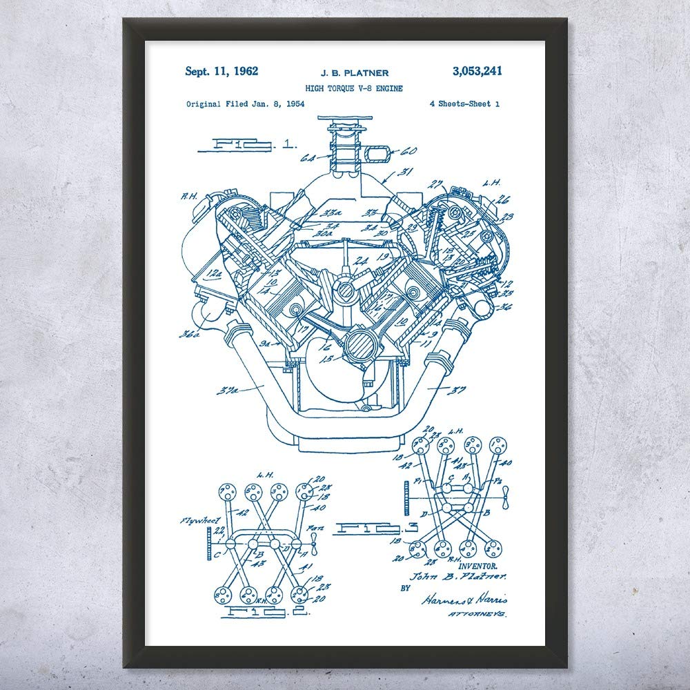 V8 Engine Blueprints