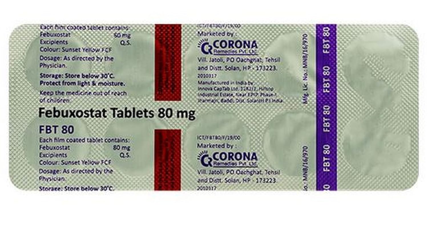 FBT 80mg - Strip of 10 Tablets : Amazon.in: Health & Personal Care