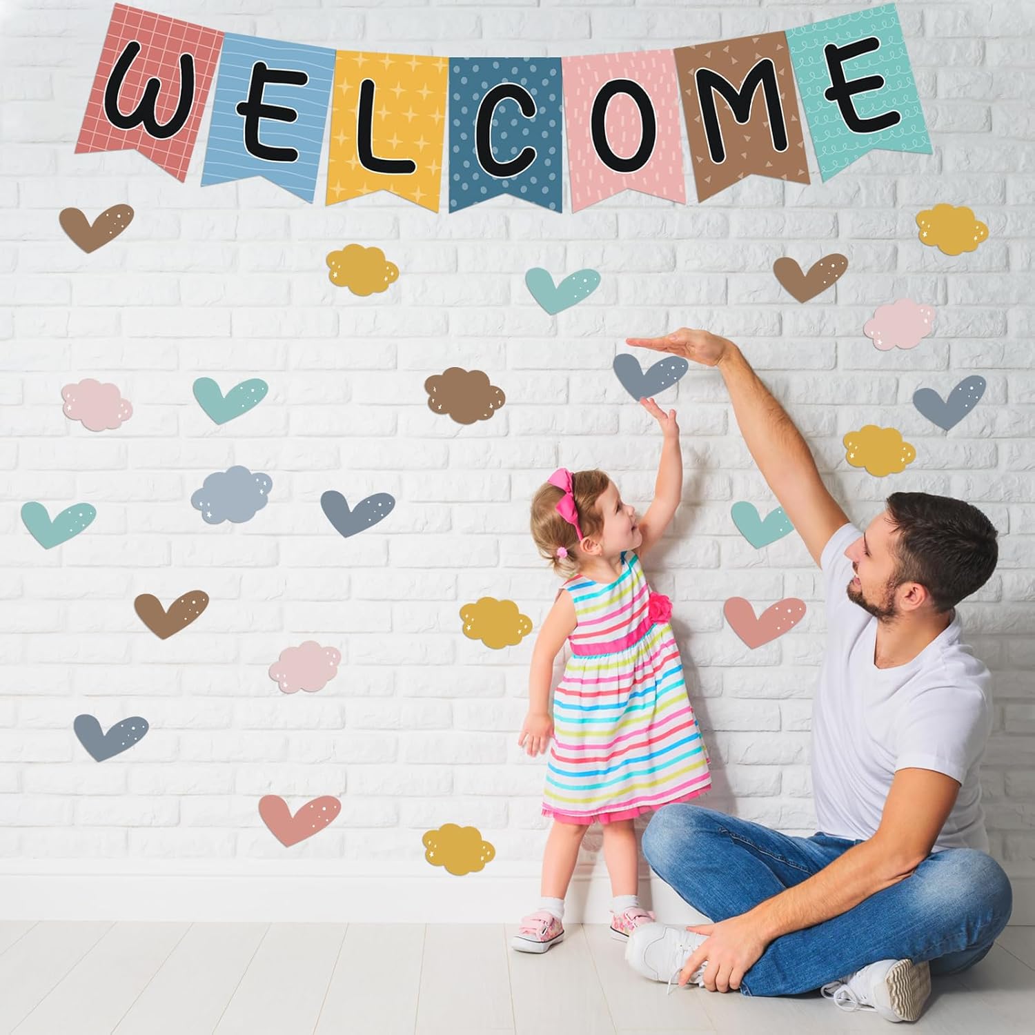 57pcs Boho Rainbow Welcome Banner Welcome Bulletin Nepal | Ubuy