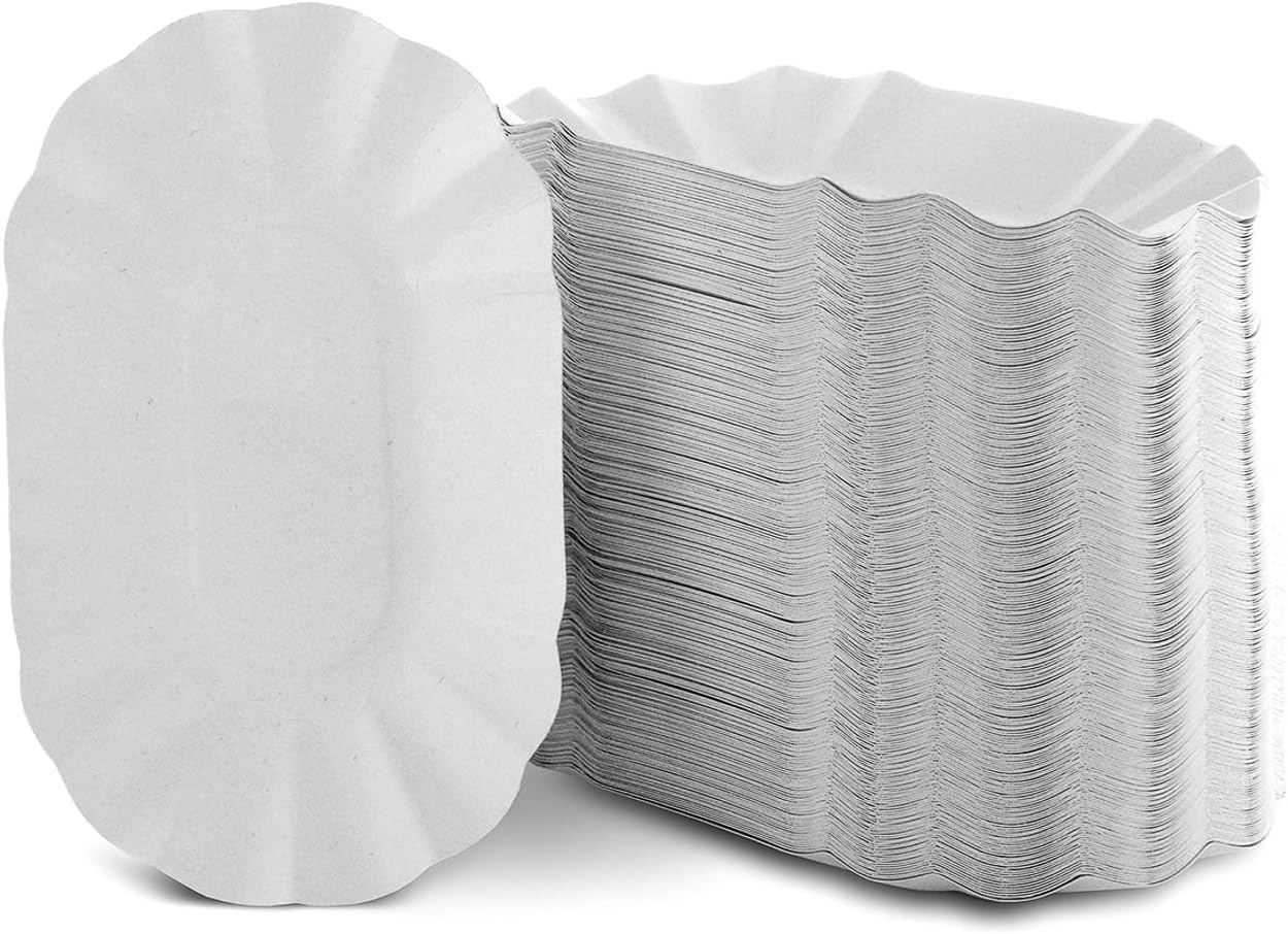 Gastro-Bedarf-Gutheil 50 Weiße einweg Pappschalen Pappschüsseln für z.B ...