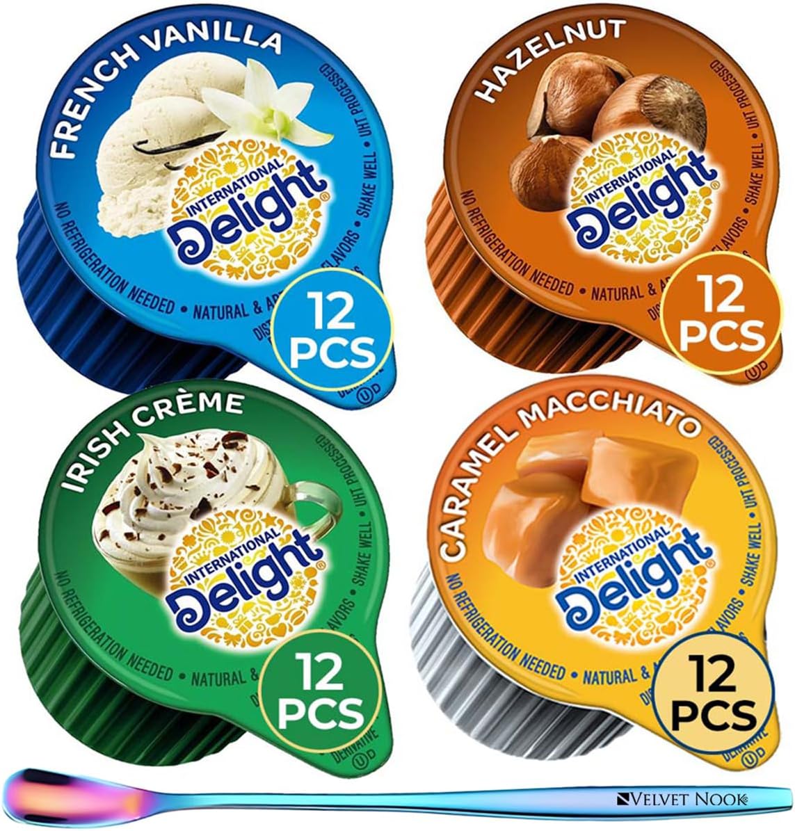 Amazon.com: International Delight Half & Half Coffee Creamer Singles ...