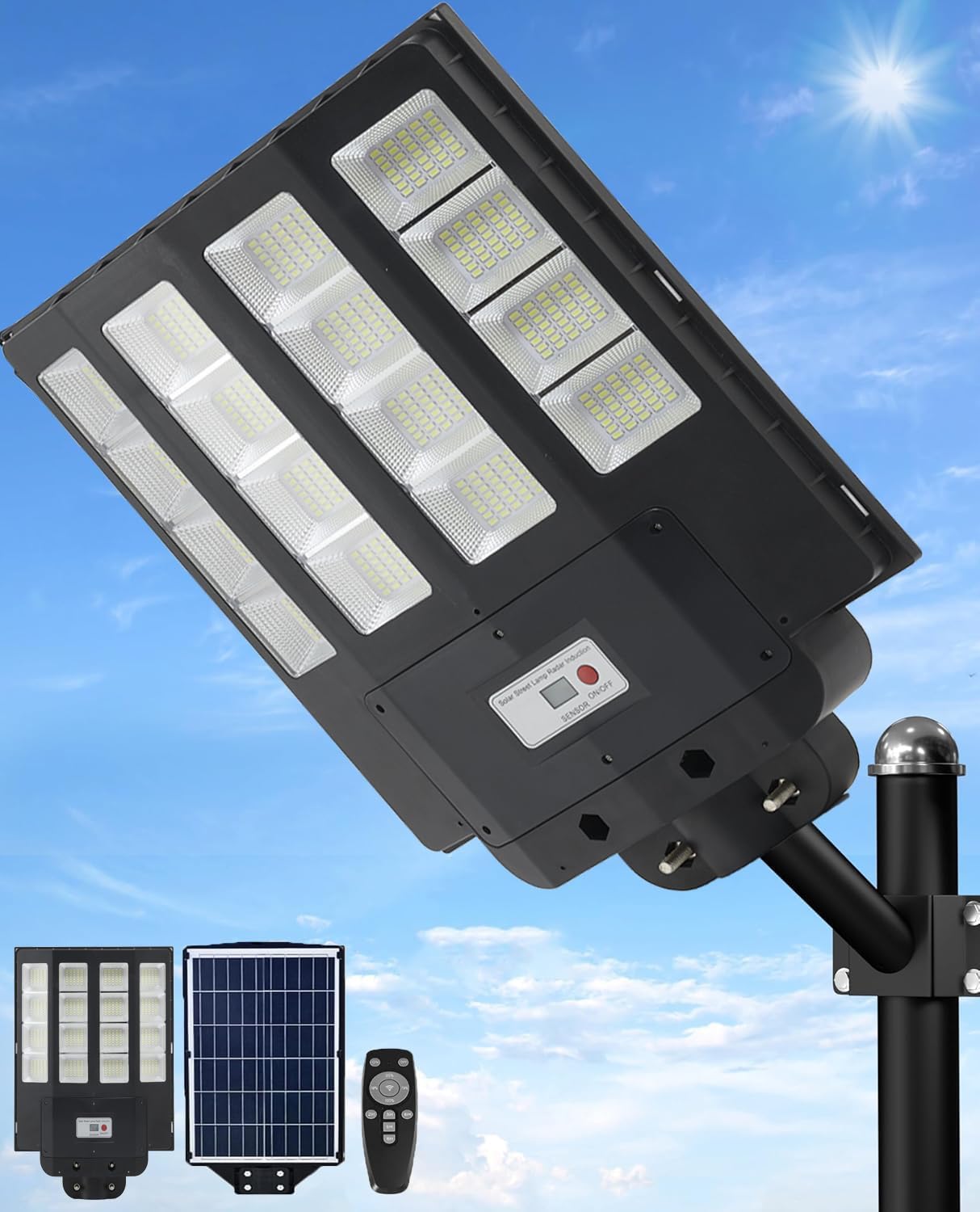 Amazon.co.jp : 【強力・爆光・320°広角照明】Marje ソーラー街灯 屋外 1600w 50000ルーメン 外灯 IP67 ...