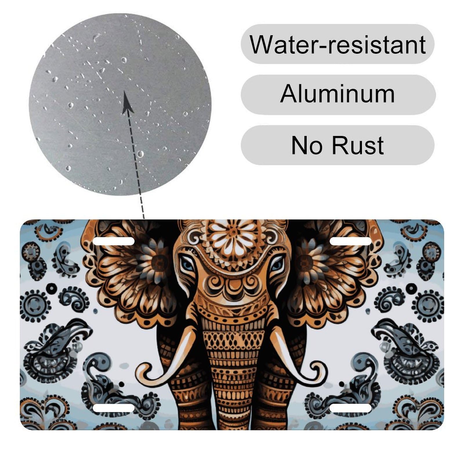Autism Awareness Elephant Beautiful License Plate Frames Full Print ...