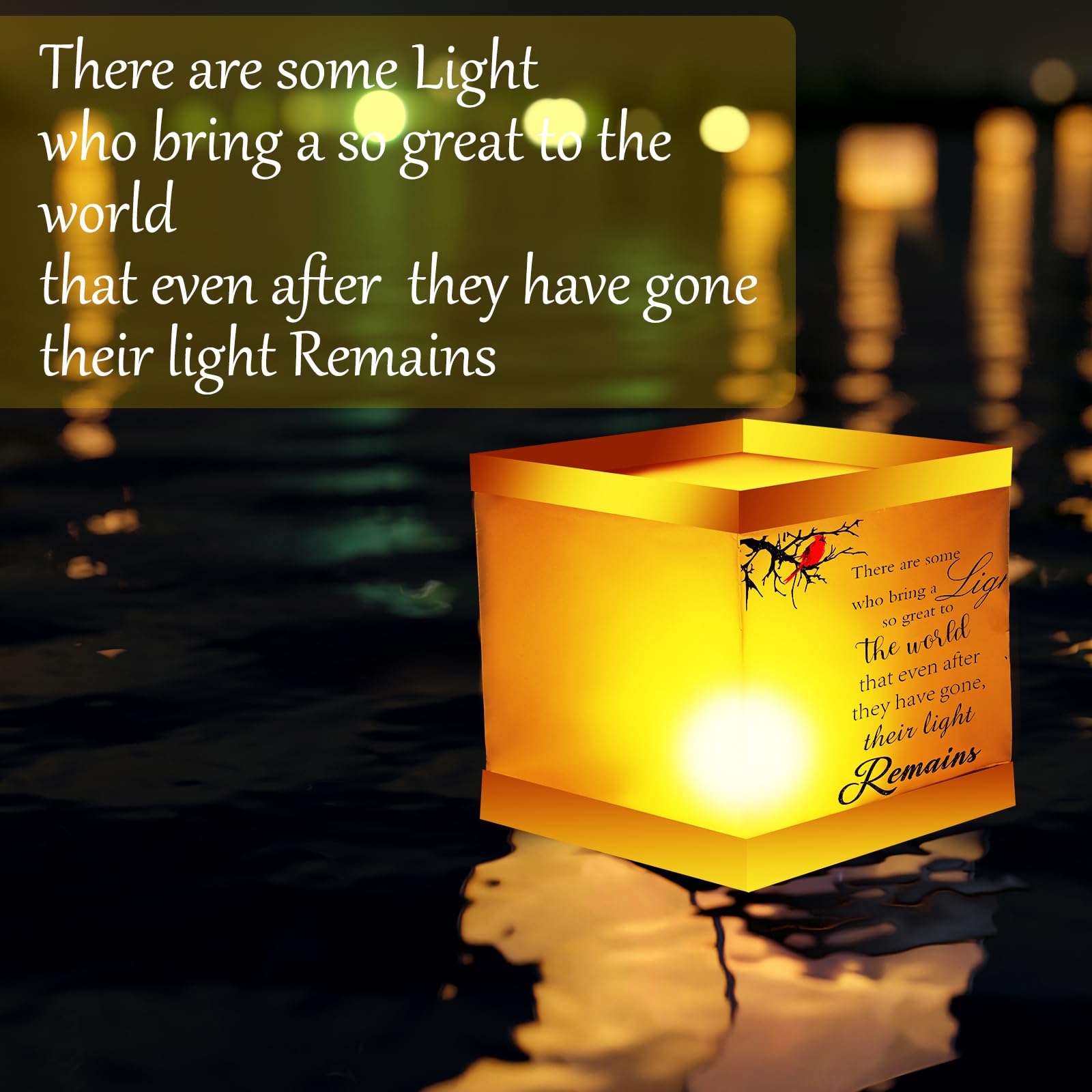 Snapklik.com : Tujoe 36 Set Chinese Floating Square Paper Lanterns For ...