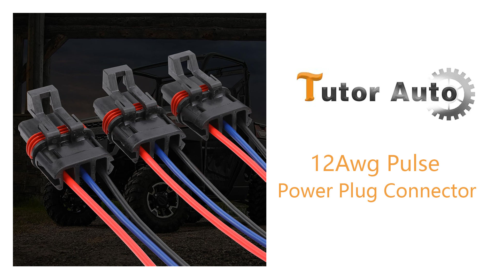 Watch 12Awg Pulse Power Plug Connector Pigtail For Polaris Ranger on ...