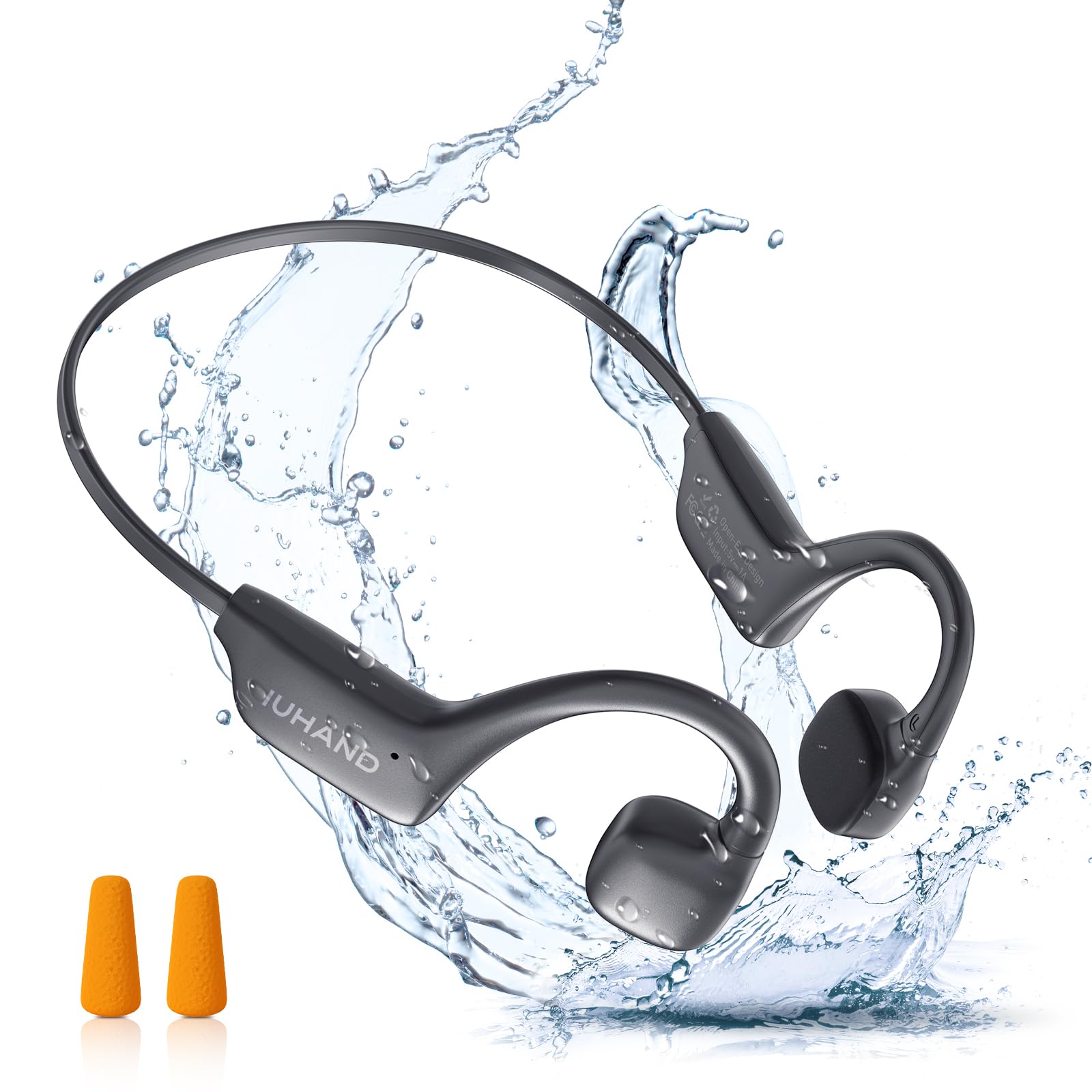 IUHAND Bone Conduction Headphones, IPX6 Open-Ear Bluetooth Sports ...