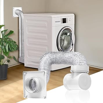 Amazon.com: Dryer Connection Kit, Space Saving Dryer Vent, Dryer Vent ...