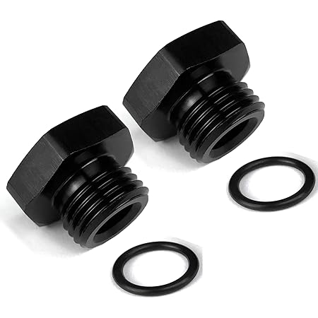 Amazon.com: 6AN Male O-ring Boss Port Plug Seal Nut Block Off Cap ...