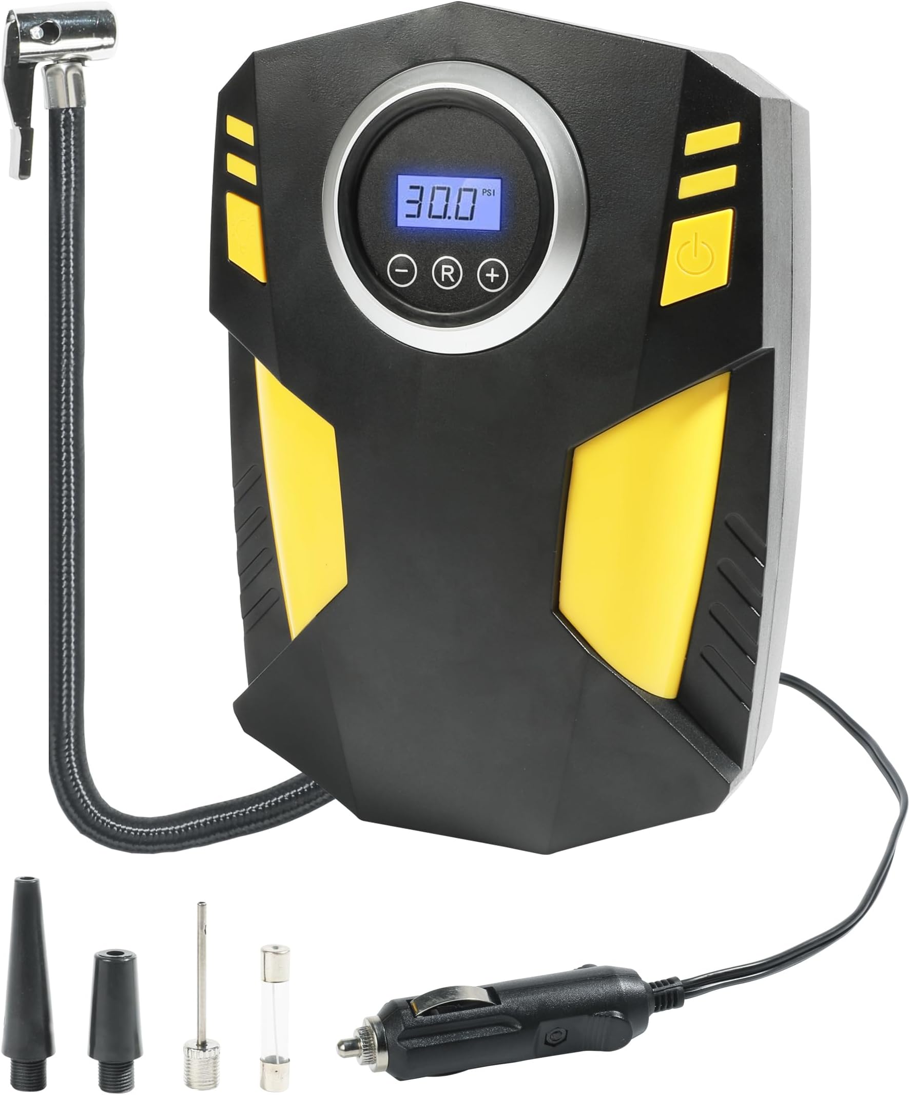 Amazon.com: YAKEFLY Tire Inflator Portable Air Compressor,12V DC Car ...