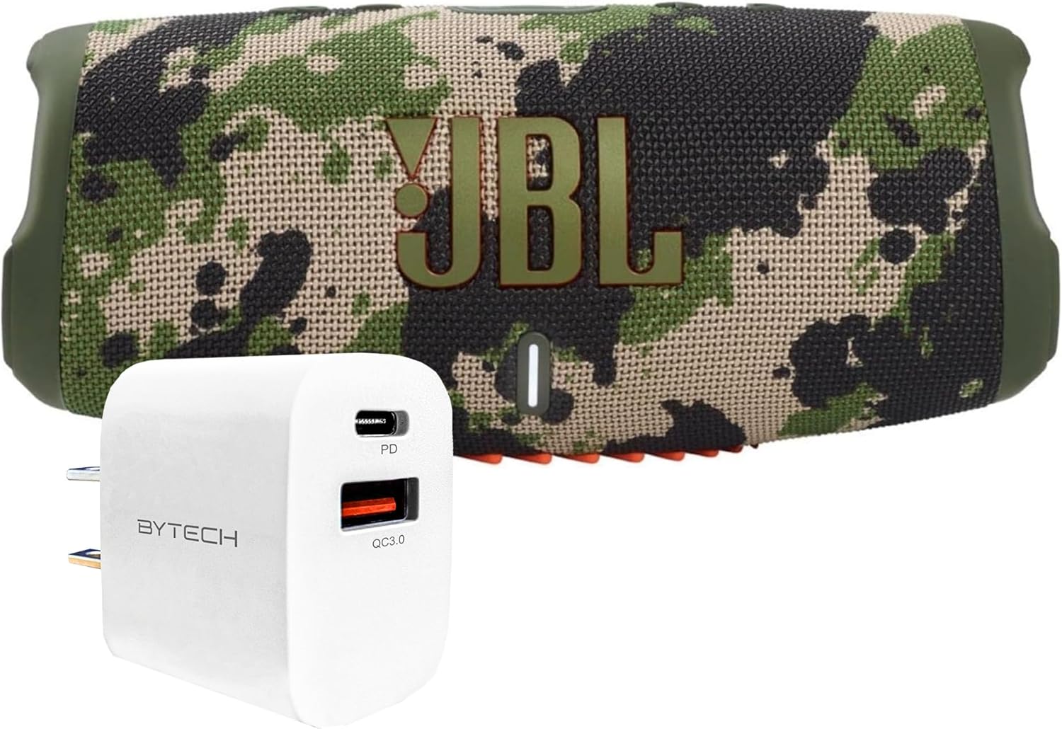 Amazon.com: JBL Charge 5 (Squad) + Bundle with ByTech Universal 20W PD ...