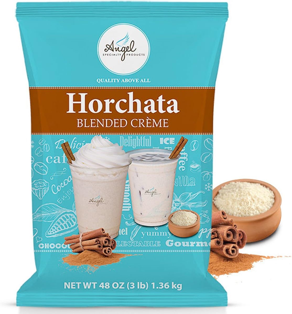Amazon.com : Horchata Blended Crème Mix by Angel Specialty Products [3 ...