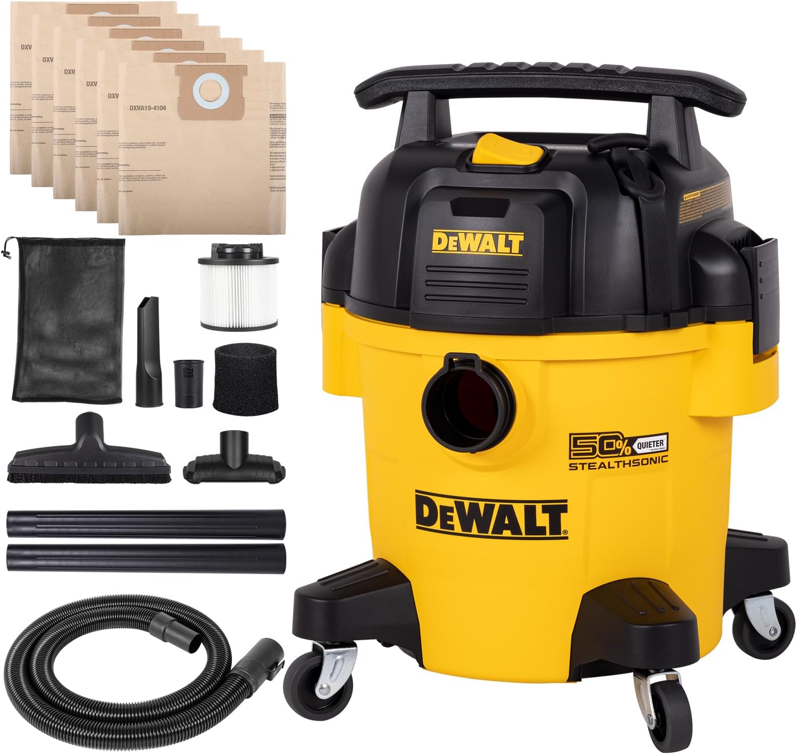 Amazon.com: DEWALT Shop Vacuum Wet and Dry Vac with Detachable Leaf ...