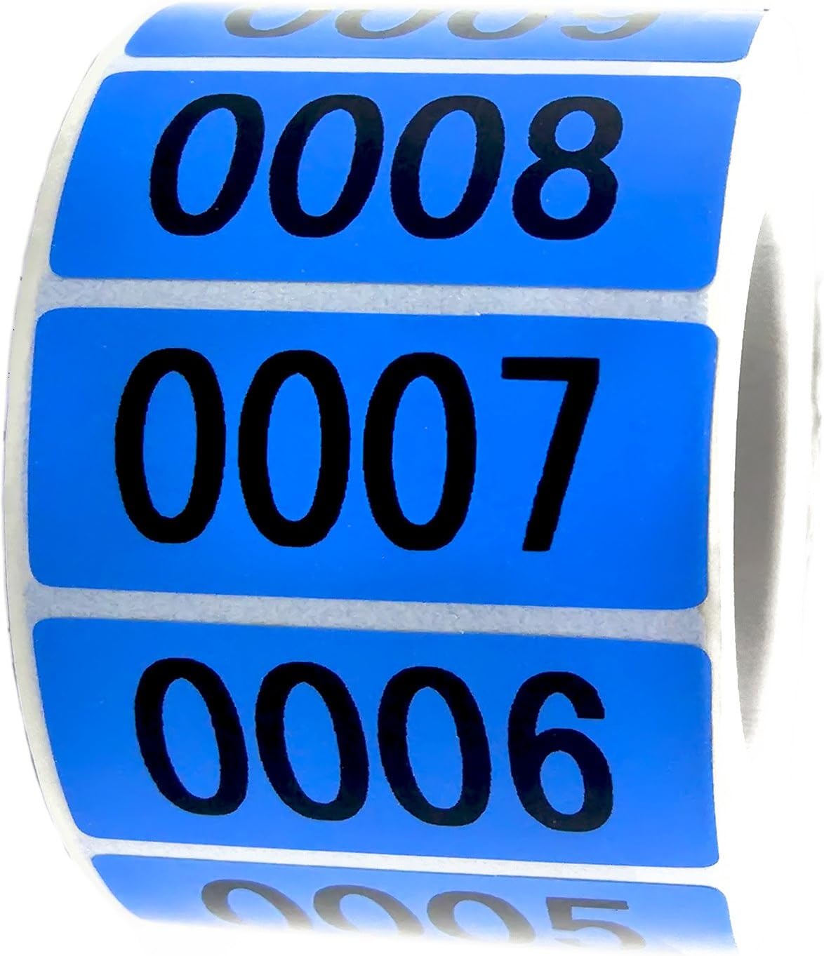 Amazon.com: Blue Enzo Consecutively Numbered Sticker Labels 1.5 x 0.75 ...