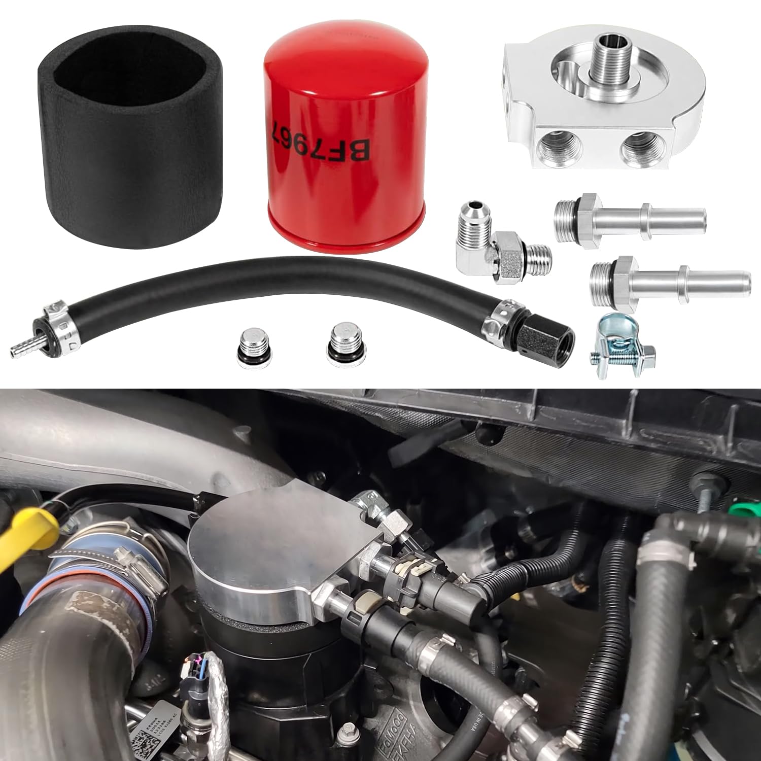 Amazon.com: 121003 Power Stroke Fuel Filter Conversion Kit Fits for ...