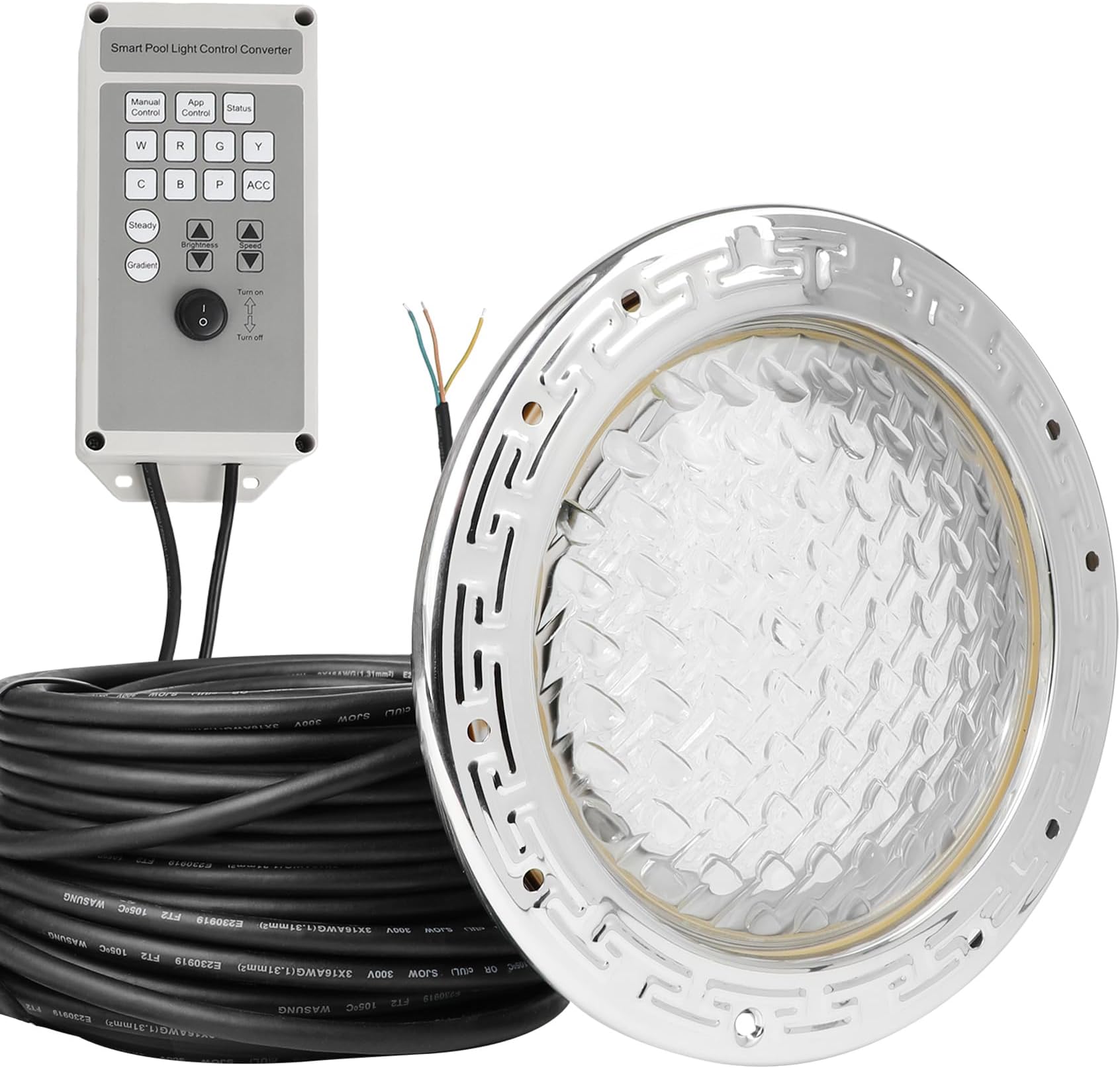 Amazon.com : HQUA PN04DC 120 AC LED RGBW Color Change Inground Pool/SPA ...
