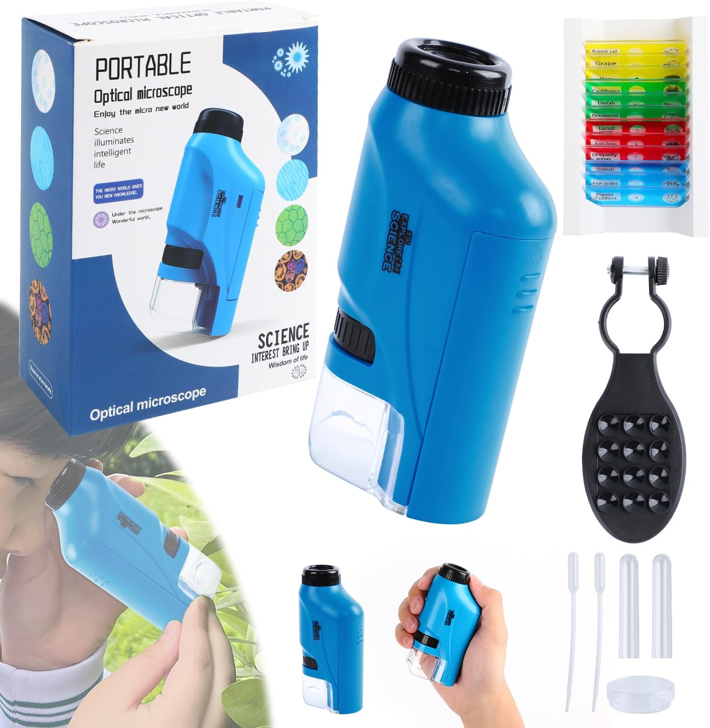 Amazon.com: Upgraded Little Marvin Miniscope,2025 New Mini Microscope ...