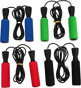 Amazon.com : BCOATH 4pcs Colorful Handle Jump Rope for Fitness and ...