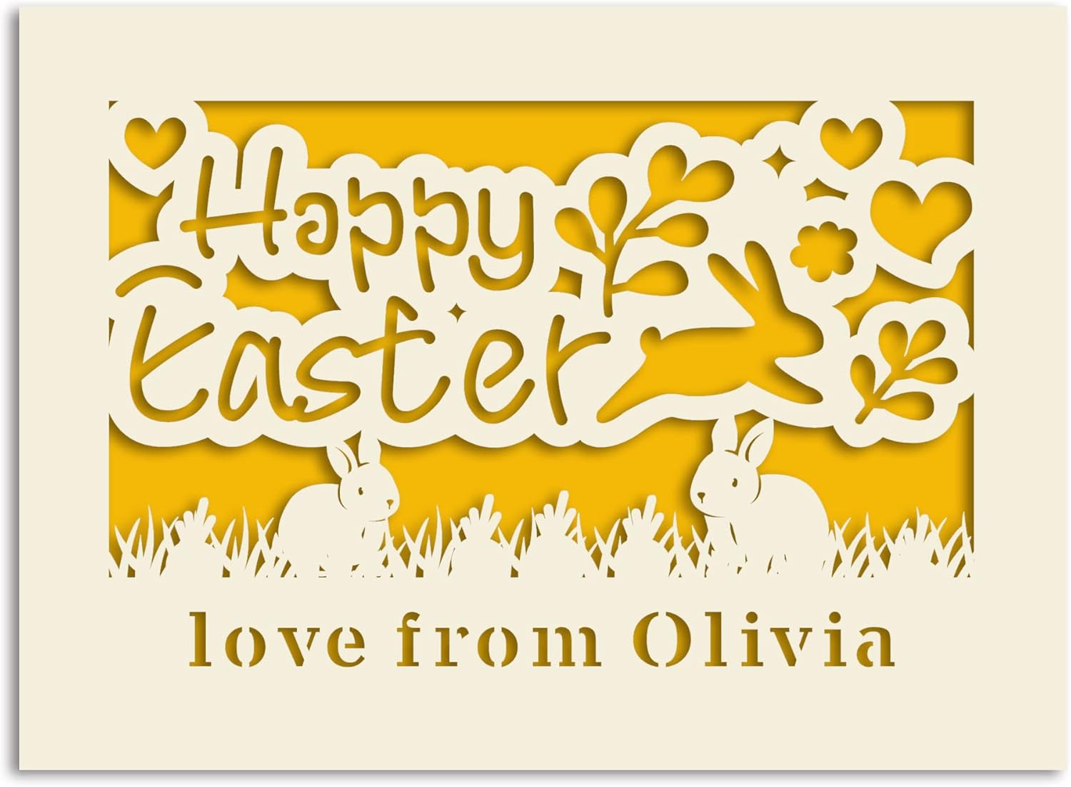 Amazon.com : Personalized Easter Cards for Kids Easter Card Gifts ...
