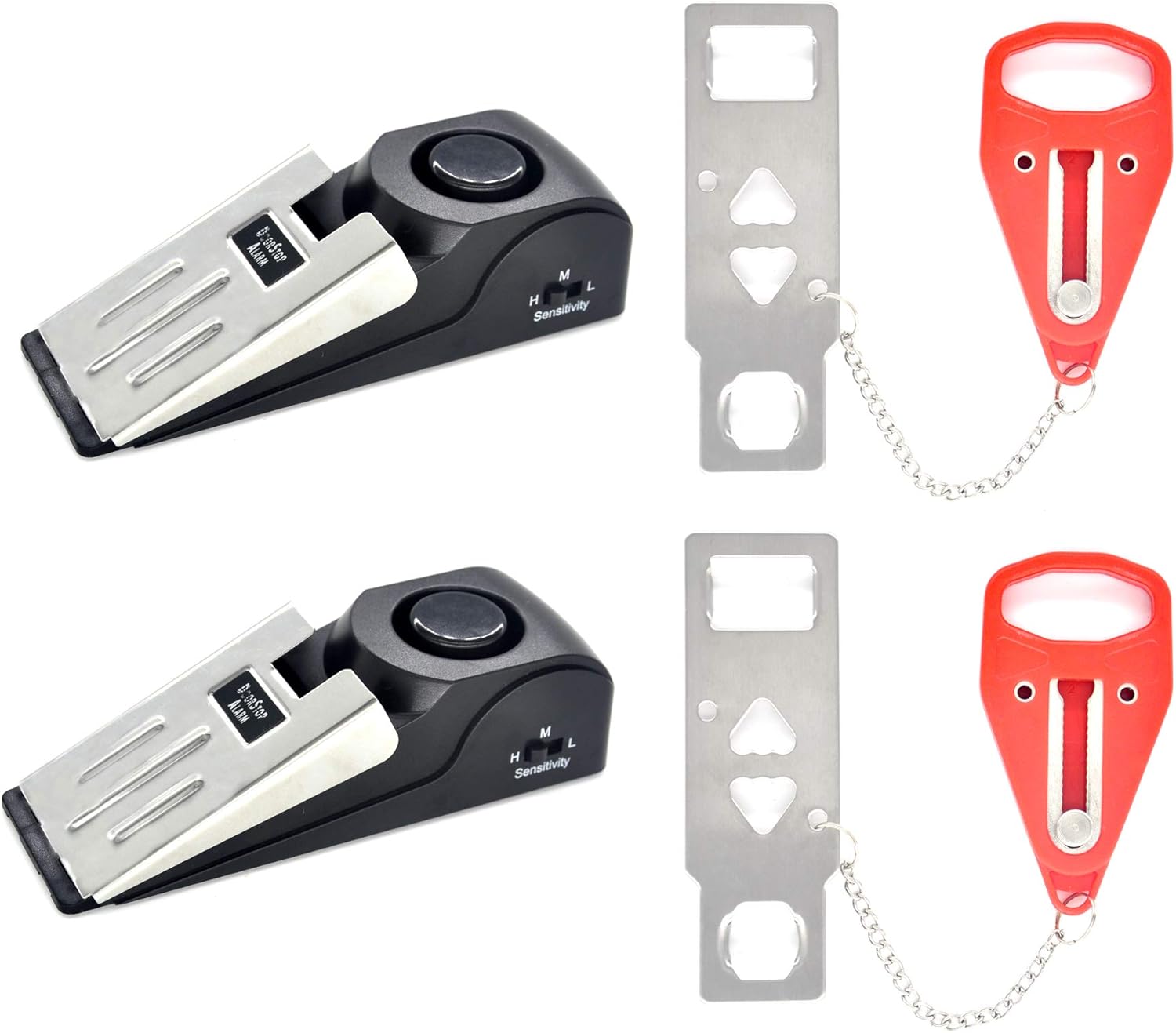 Amazon.com: Security Door Stop Alarm with 120db Siren+Portable Door ...