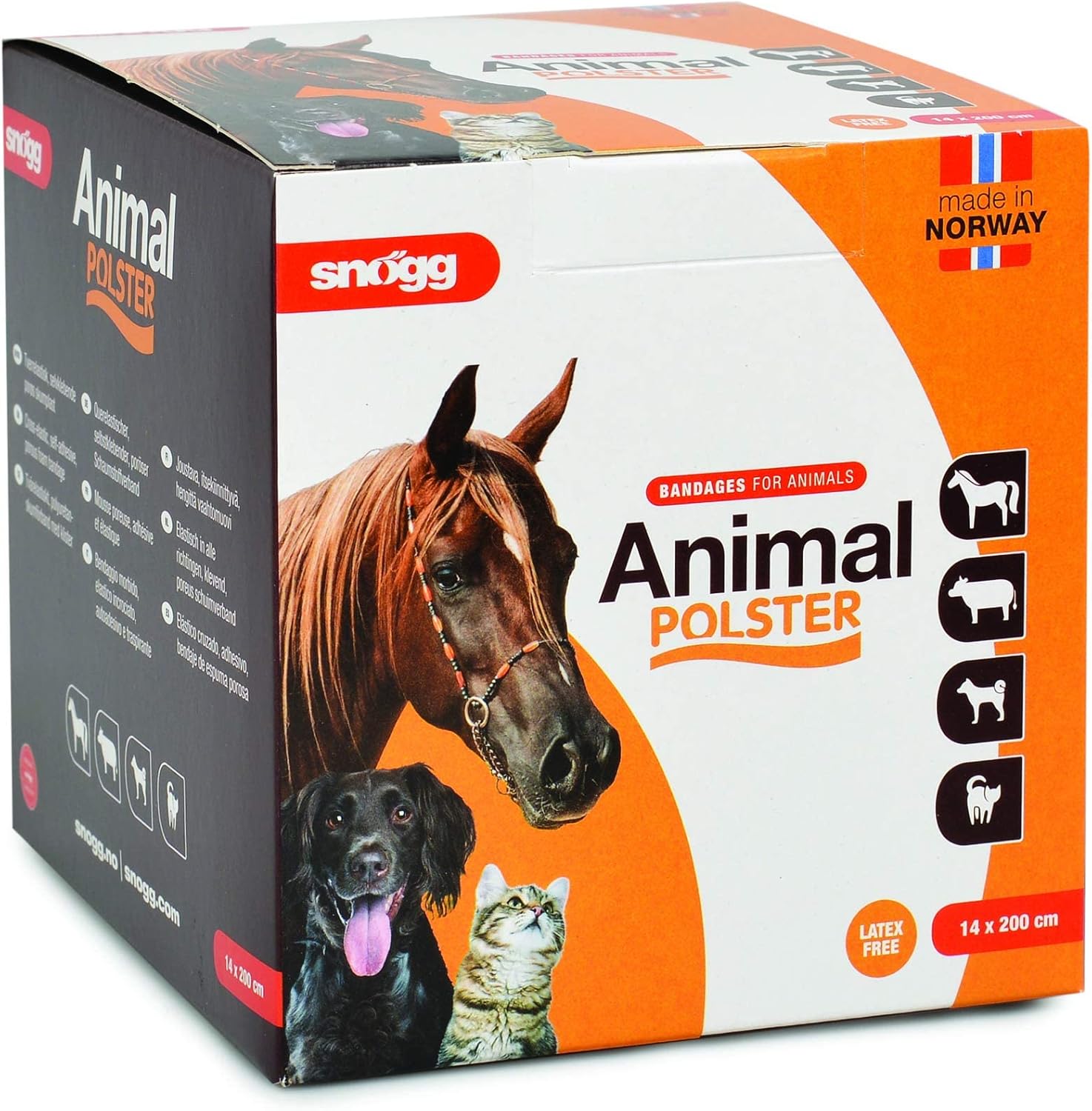 Snögg Animal Polster, orange, Selbstklebender Schaumstoffverband ...