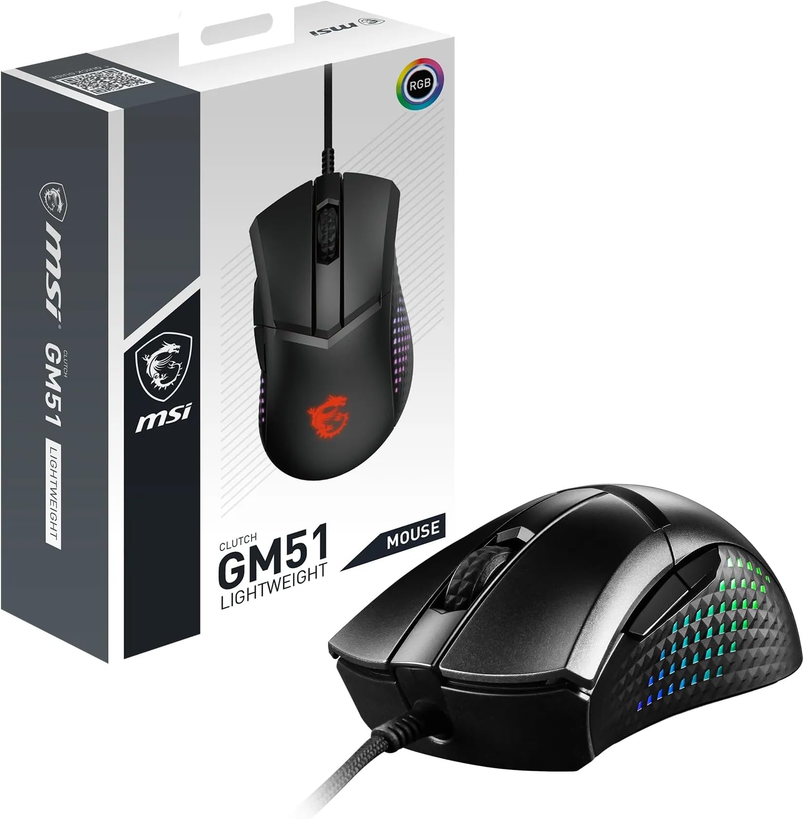 MSI GG CLUTCH GM41 LIGHTWEIGHT WIRELESS GAMING MOUSE 76 GR MAX 20000 ...