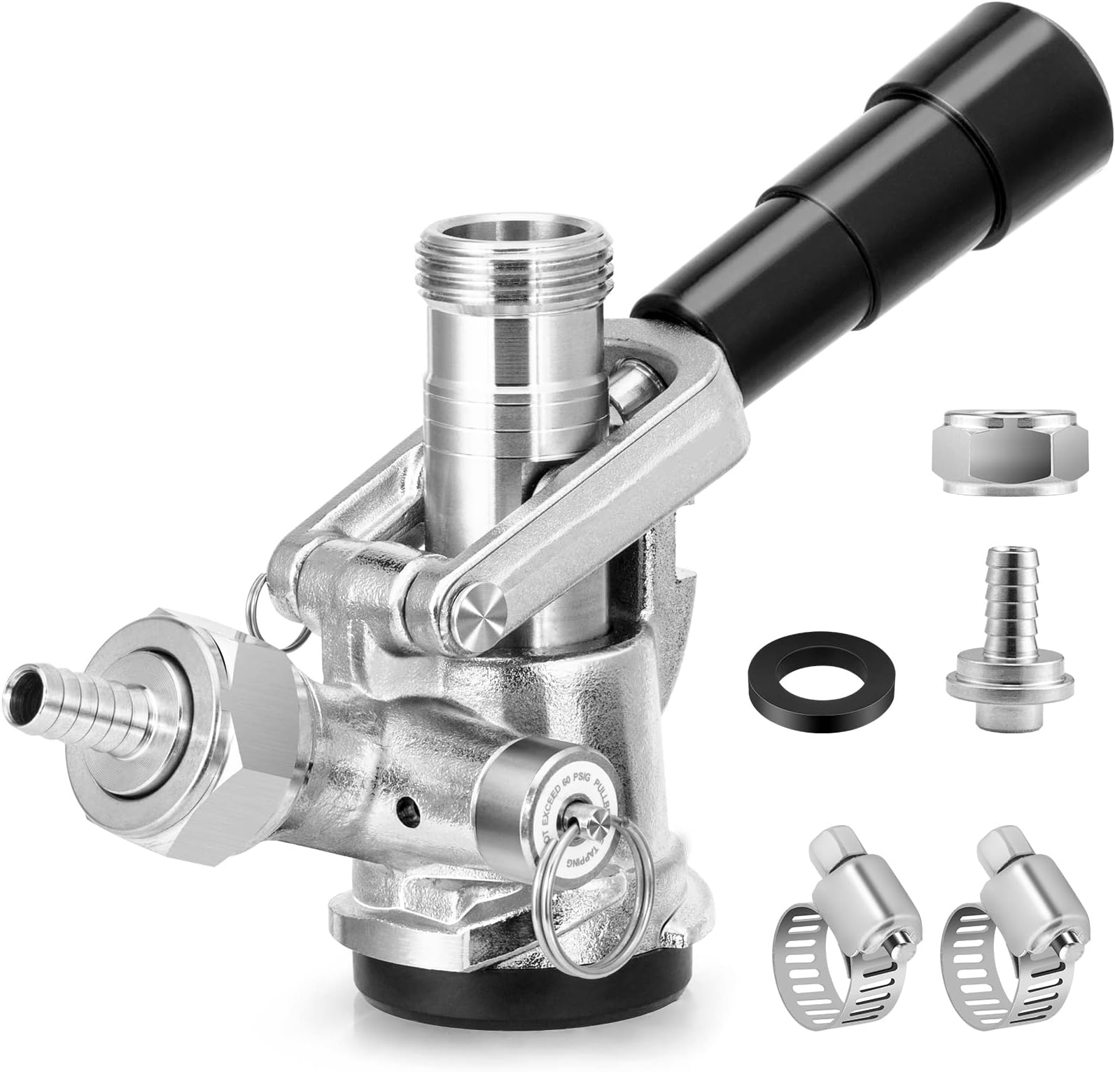 Amazon.com: TMCRAFT Keg Coupler, Stainless Steel Probe Brass Body S ...