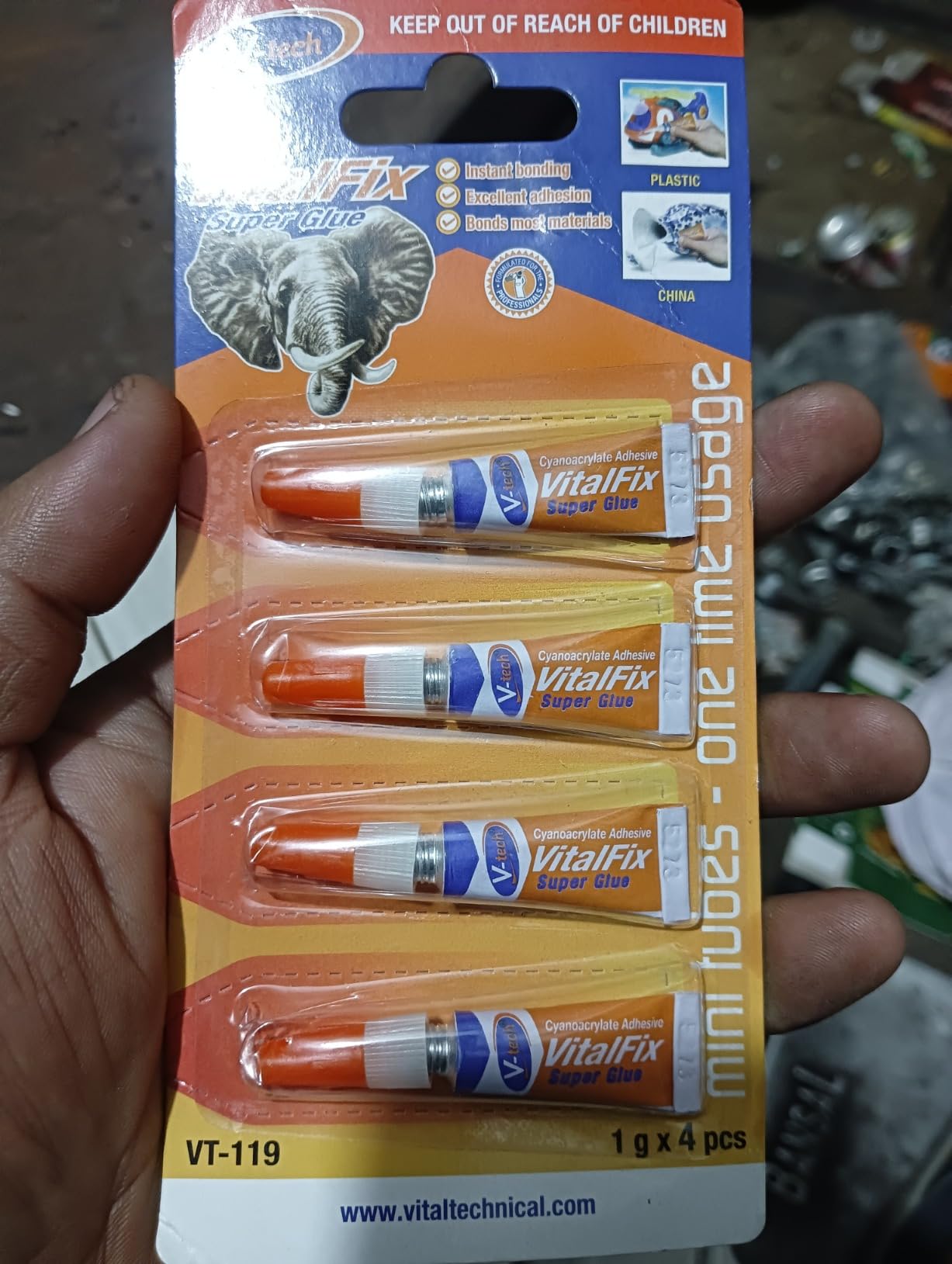 V-Tech Vital Fix Super Glue | One Drop Instant Adhesive | For Instant ...