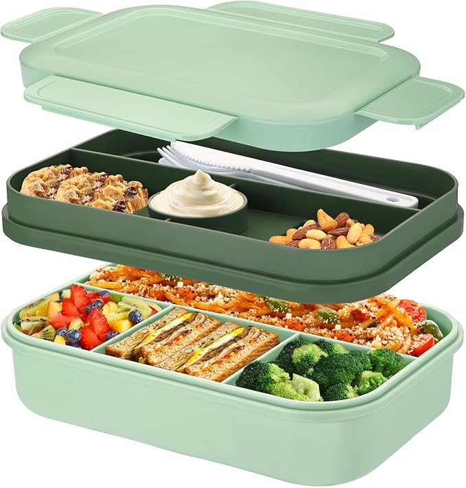 Bento Box Lunch Boxes,2000ml Large Bento Lunch Box for Adults Kids ...