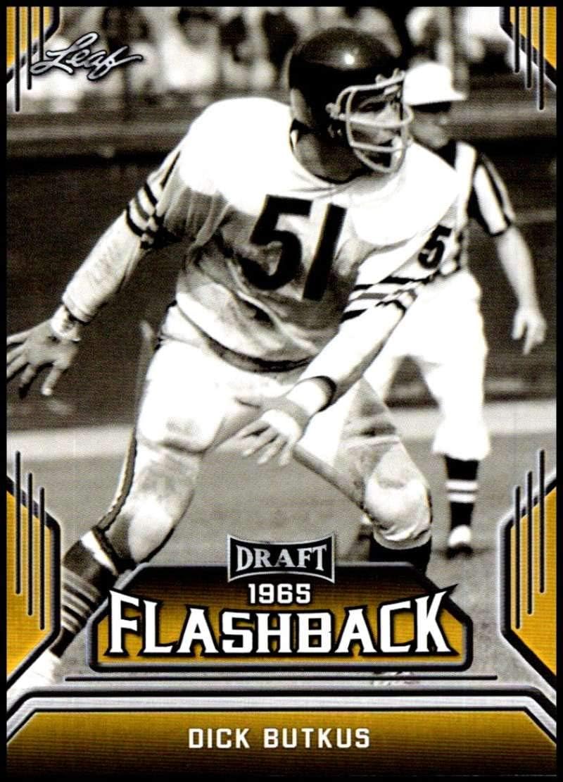 Amazon.com: 2019 Leaf Draft Flashback Gold #4 Dick Butkus Chicago Bears ...