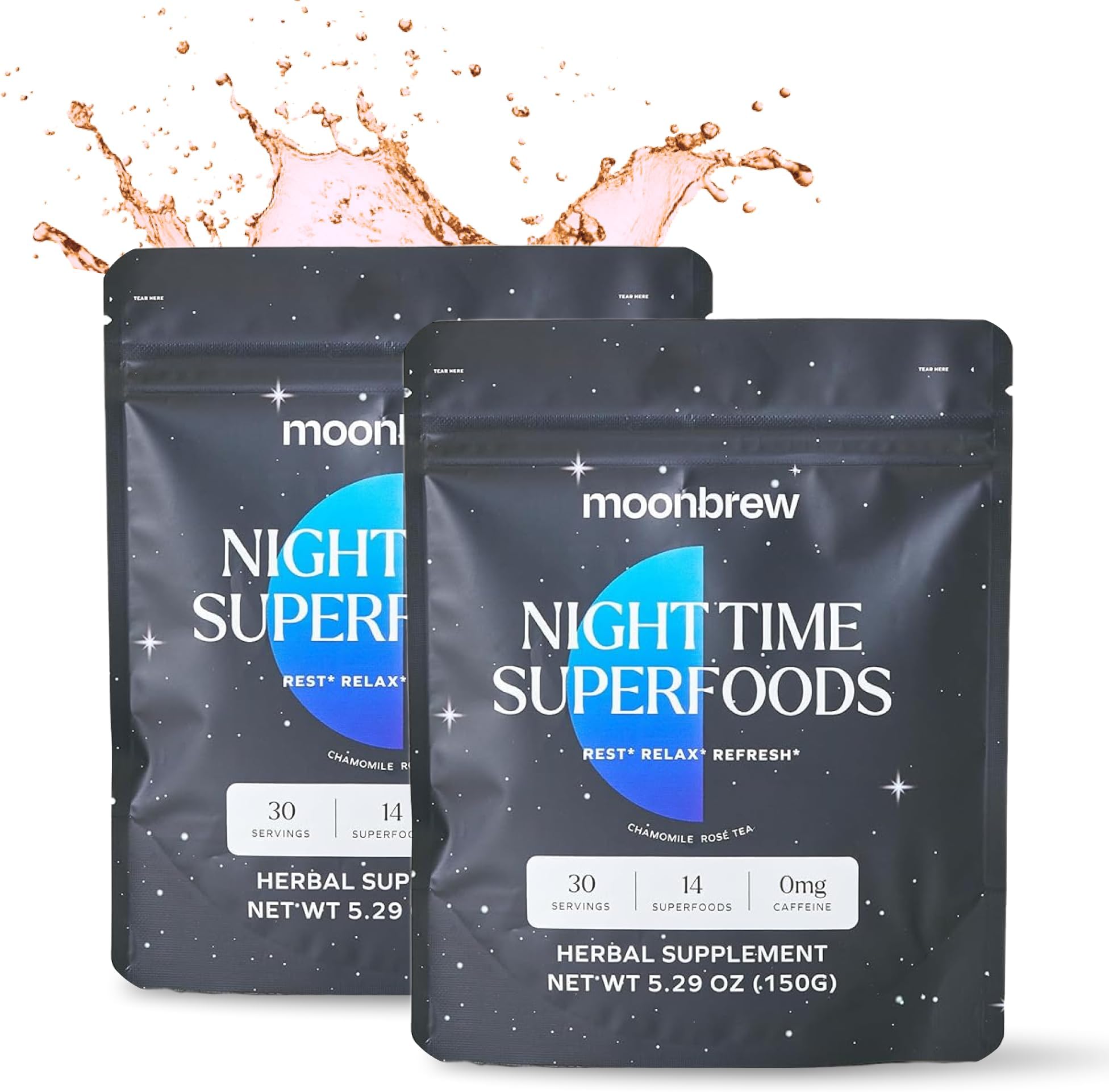 Amazon.com: MoonBrew Magnesium Sleep Tea: Natural Melatonin-Free Sleep ...