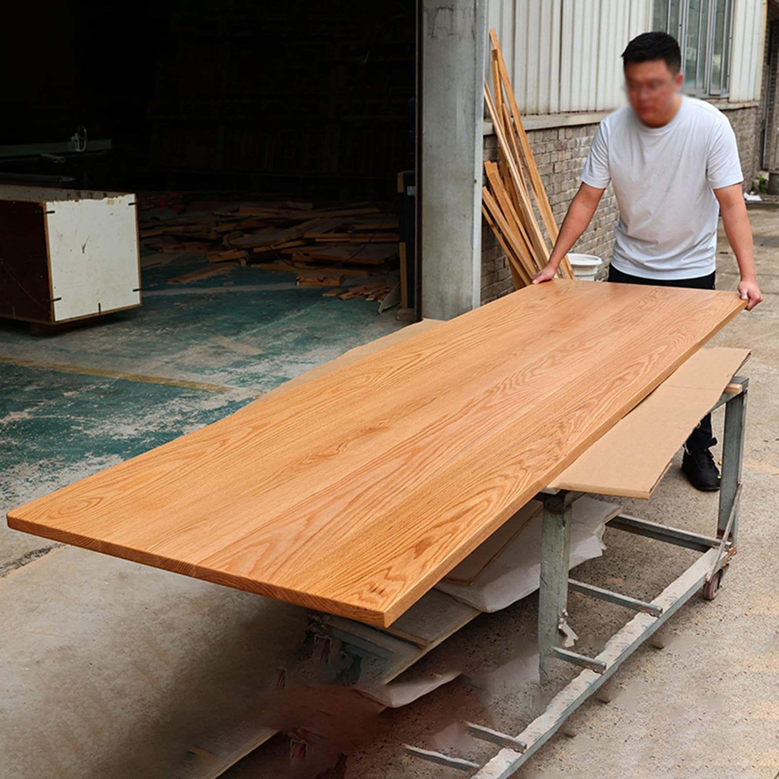Amazon.com: 1'' Thick Wood Slabs for Table Top, Rectangular Workbench ...