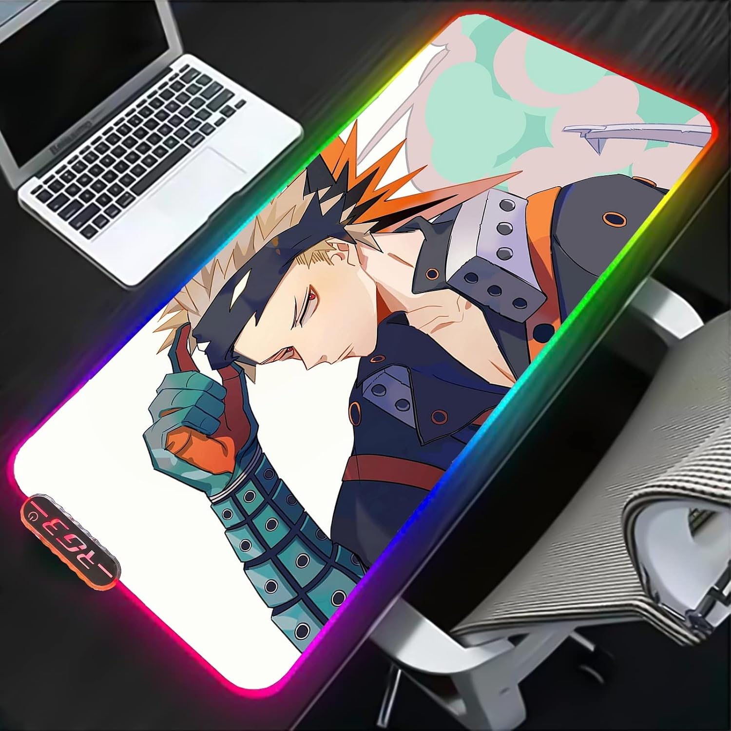 Amazon.com: Gaming Mouse Pads Large Bakugou Katsuki Mouse Pad RGB Long ...