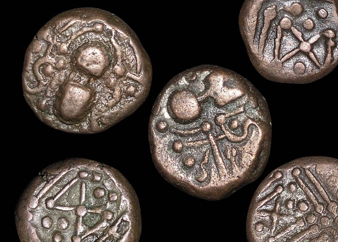 Medieval Indian Paramara dynasty - BRONZE UNIT COIN (Bull Obverse ...